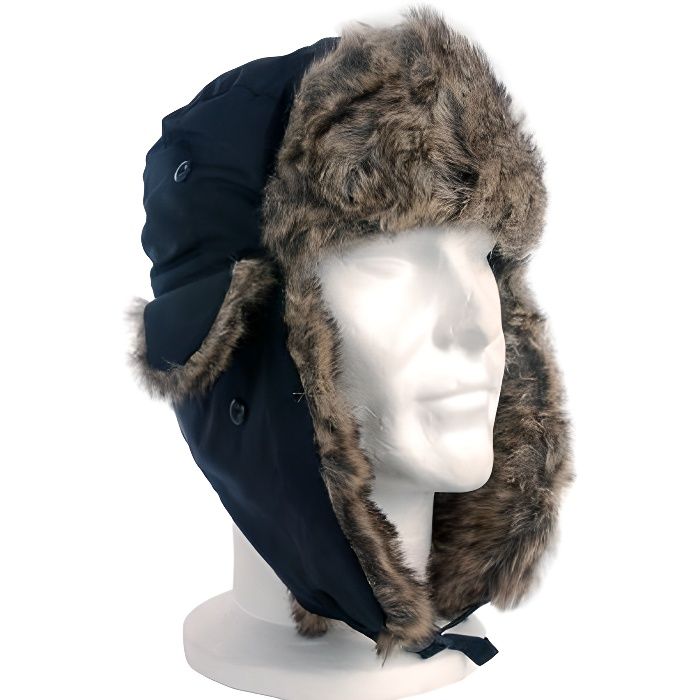 Chapka bonnet - Homme/Femme - Noir - Automne/Hiver Noir Noir ...