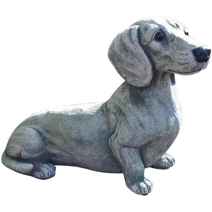 AJW-Statue De Chien Exterieur Statue De Chien Anti-Fissure pour Les ...