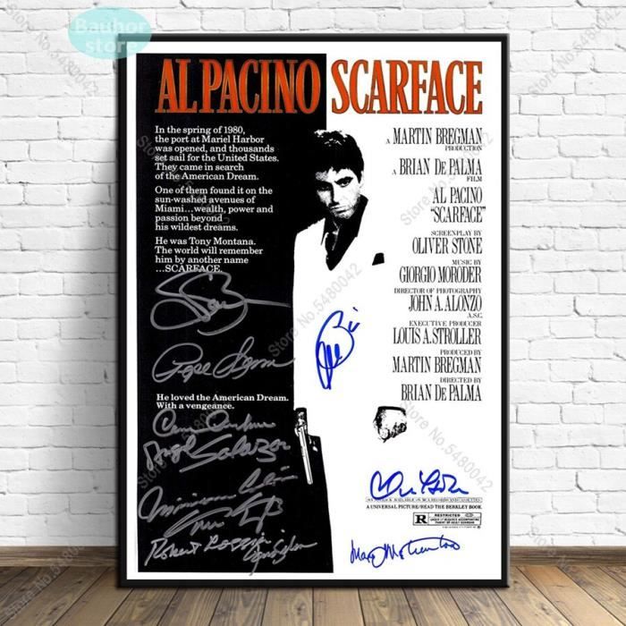 Affiche de film Scarface AL PACINO, toile de peinture et imprimés ...