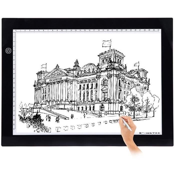 Led planche à dessin, lartiste copie de pochoir de tatouage dessin ...