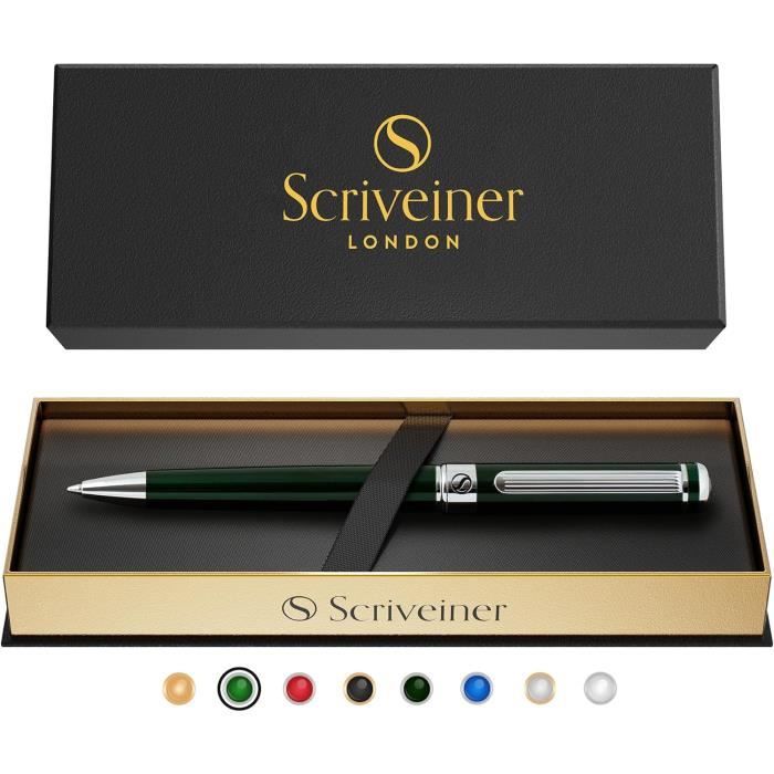 Stylo À Bille - Stylo De Luxe Vert Anglais Foncé, Finition Chromée ...