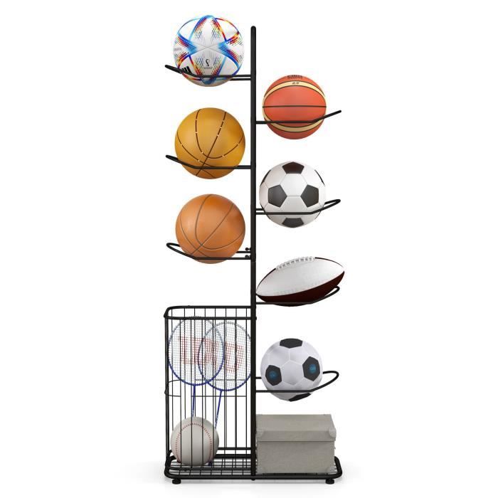 COSTWAY Rangement pour Equipement Sportif-7 Tiges Suspendues Amovible ...