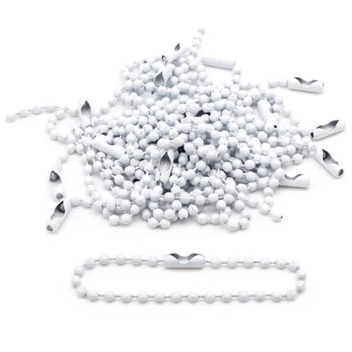 CRAZE 100Pcs 12cm Ball Bead Chain For Dog Tags Jewelry Making Necklace ...