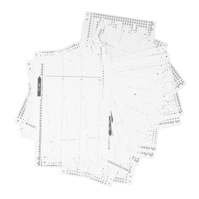 DEX Carte perforée pour machine à tricoter Machine à Tricoter, 15 ...