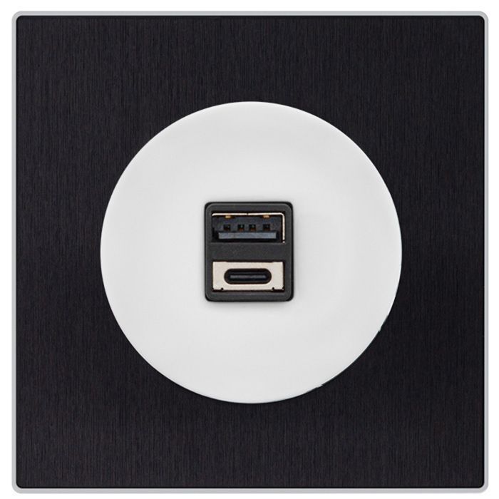 Double prise USB 2,6a a/c + plaque simple - Cdiscount Bricolage