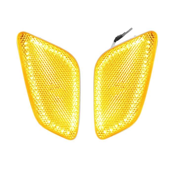 Feux de Position Latéraux LED de Pare Chocs Avant Clignotant Jaune 55155628AC Remplacement pour ...