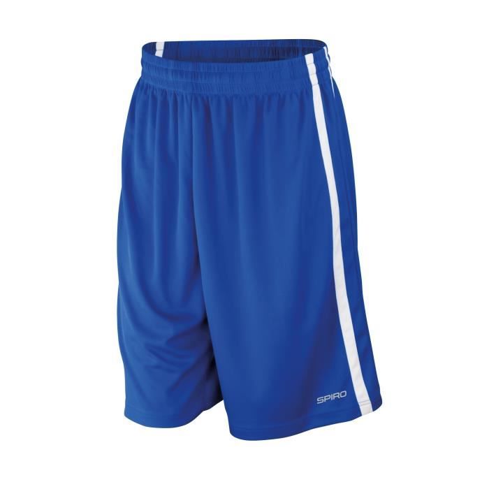 Spiro - Short de basketball - Homme Bleu roi/blanc - Cdiscount Sport