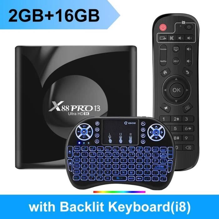 Boîtier TV - VONTAR - X88 Pro 13 - Android 13 - Rockchip RK3528 - 2GB ...