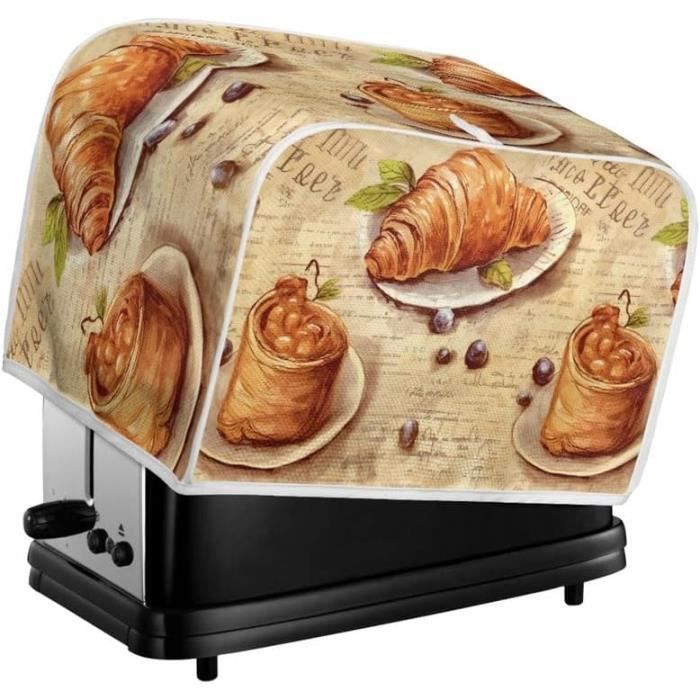 Housse De Grille-Pain À 2 Tranches Avec Motif Croissant - Motif Tarte ...