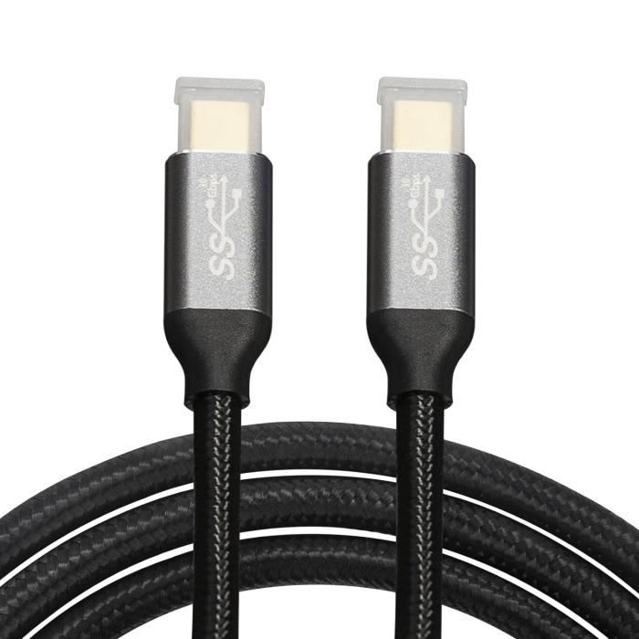 Câble Usb C Vers Usb C 2M Typec Câble De Charge Rapide 1Pc Usbc Nylon ...