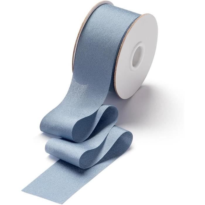 Noeud Ruban Cadeau De Mariage Ruban Large Bleu Gris 1 Rouleau Ruban ...