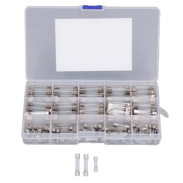 02 015 Fusibles En Verre 15 Modèles Kit 'assortiment De Fusibles En Verre - Cdiscount Auto