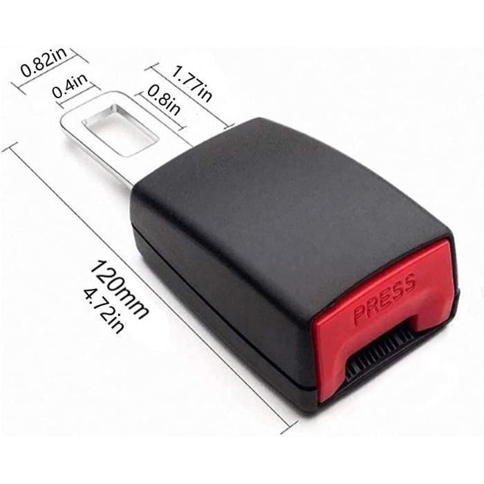 2Pcs Rallonge de Ceinture de Clip de Ceinture de Sécurité Sangle d ...