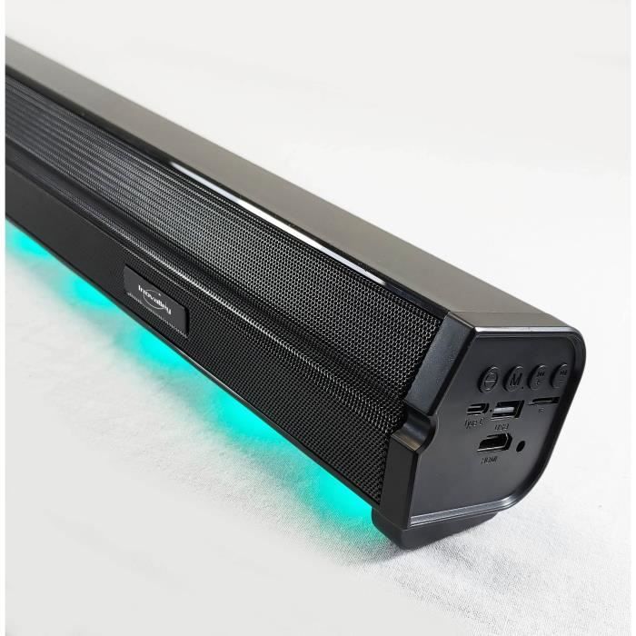 Barre de son lumineuse - INOVALLEY - BS11 -60W - LED - Bluetooth V5.0 ...