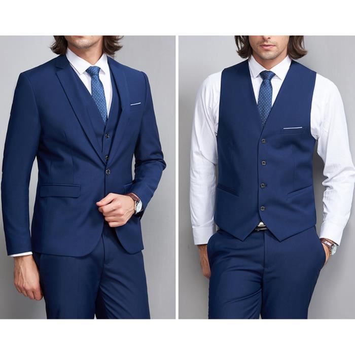 Costume Homme Mariage 3 Pièces Slim Fit Costume Affaire Cérémonie ...