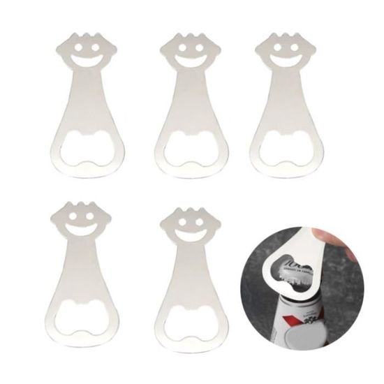 Ouvre Bouteille,5 Pièces Decapsuleur Biere,Ouvre Bouteille en acier inoxydable,Décapsuleur ...