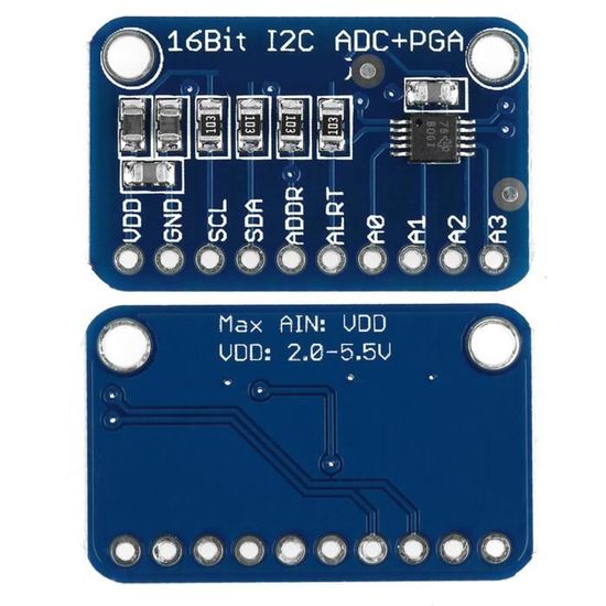 EJ.life module ADC 16 Bit I2c Adc, 16 Bit Adc Adc Development Board ...