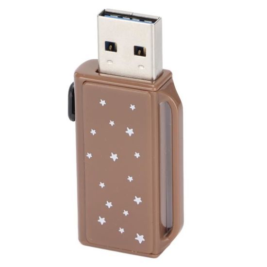 Disque Flash - HURRISE - 64 Go - USB 3.0 - Type-C - Marron Thé ...