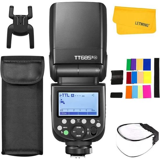 Godox TT685II-N TT685IIN TTL Flash pour Nikon, HSS 1-8000s GN60 2.4G ...
