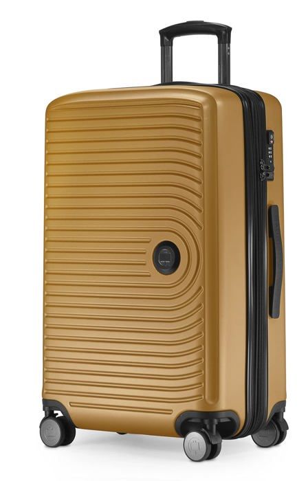 Valise - HAUPTSTADTKOFFER - HK24-5400-HEG - Jaune - 4 roulettes ...