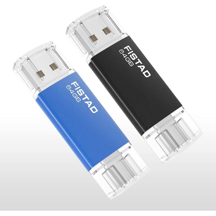 CLé USB 64Go,2 en 1 OTG Flash Drive 64Go Pen Drive USB 2.0 Type C ...