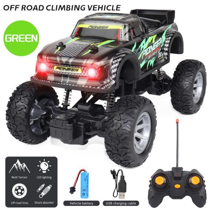 Un 1B bleu-Voiture RC Drift Cross Country Big Foot Climb Light pour ...