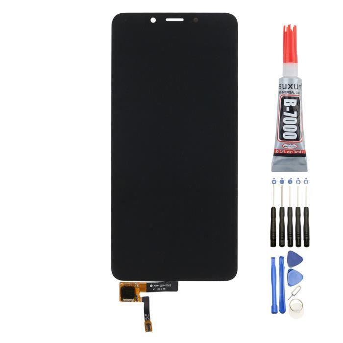 Ecran lcd pour XIAOMI redmi 6/redmi 6A NOIR vitre tactile lcd + Kit outils+Colle B7000 ...