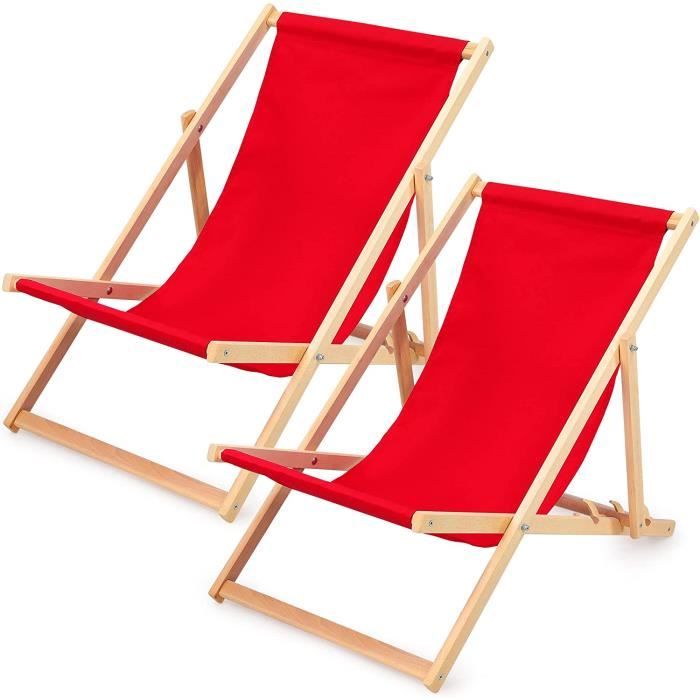 LIWI-Chaise chilienne Bois - Chaise Longue Bois Jardin Pliable Toile ...