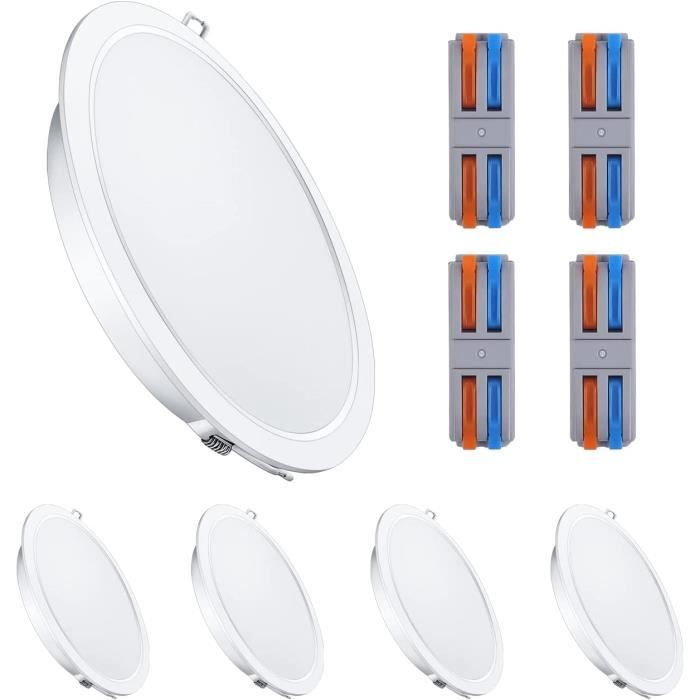 Spot LED Encastrable, Extra Plat, 14W 1405LM Blanc Naturel 4000K, Rond ...