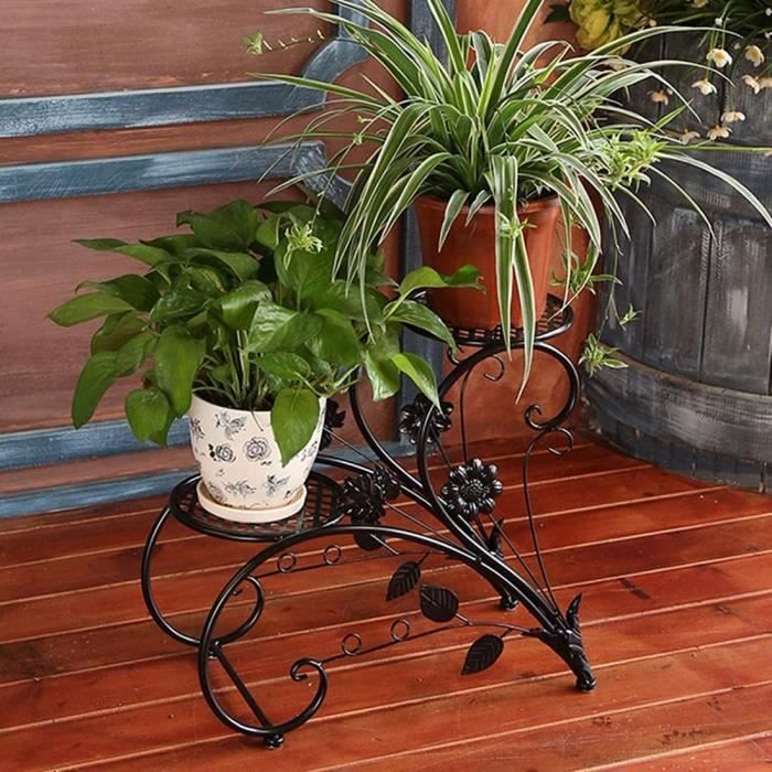 Fleur Support De Porte Étagère À Fleurs,2 Niveaux Support De Pot De ...