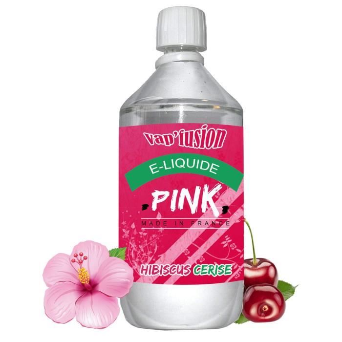 E liquide Pink- 1 l - 50/50 PG/VG - 1 000 ML - Hibiscus Cerise ...