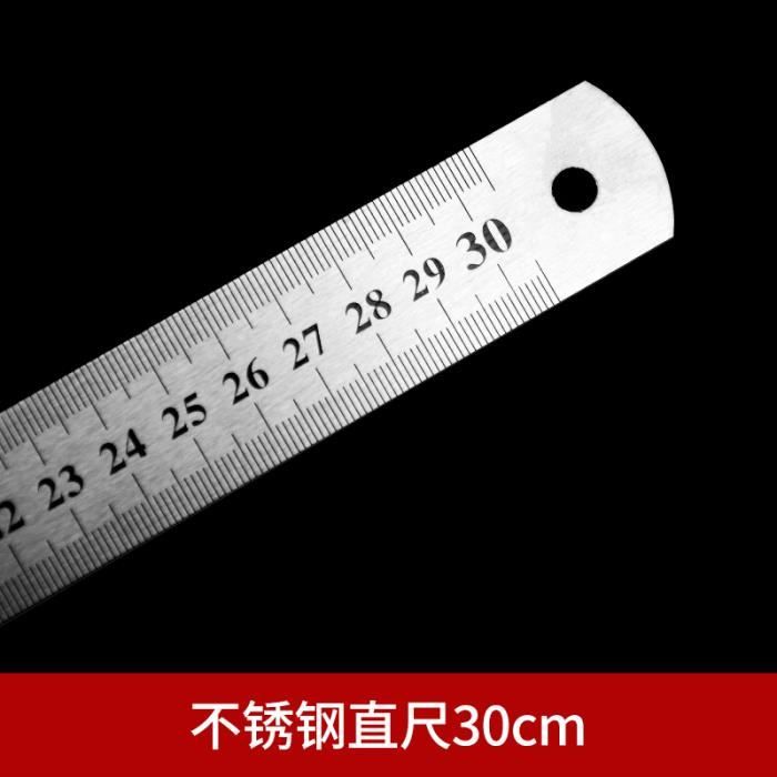 Regle - equerre,Règle droite en acier inoxydable,outil de mesure ...