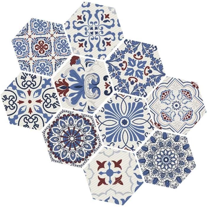 10 Pièces Carrelage Au Sol Autocollants Autocollant Antidérapant Papier ...