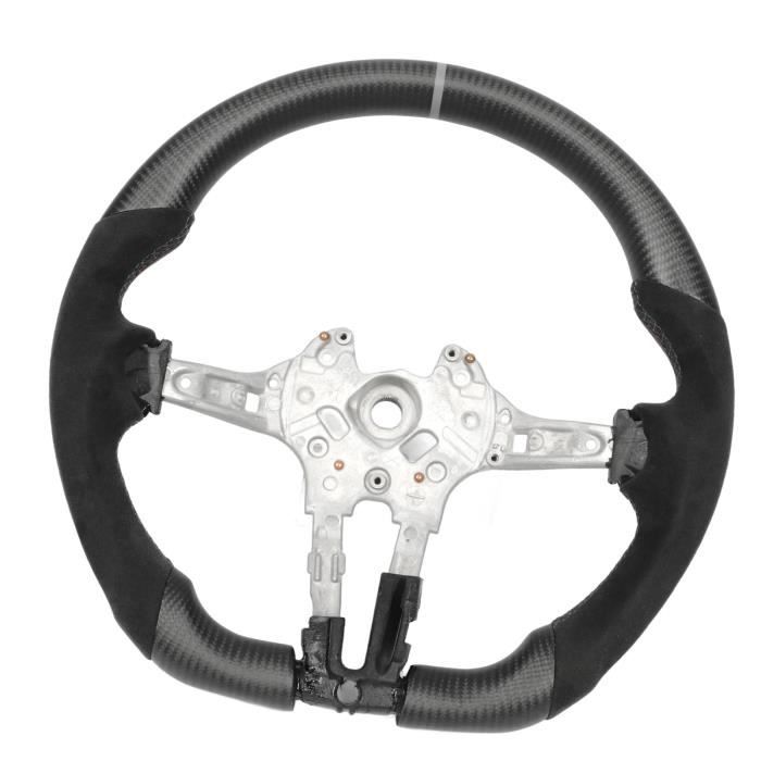 Dilwe Volant de voiture Volant en Fiber de Carbone Mat personnalisé ...