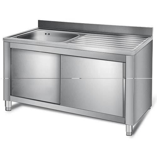 Plonge inox 120cm Table de plonge professionnelle / table de rinçage en ...