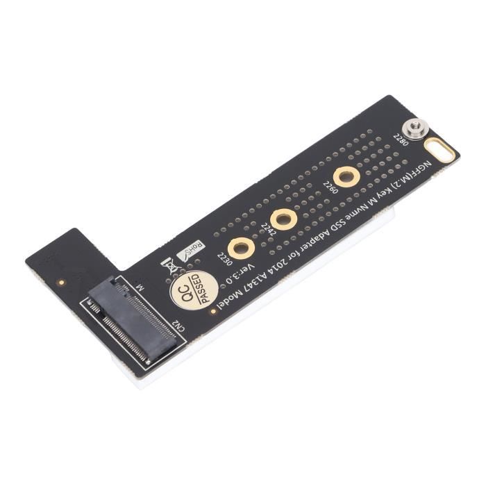 Fdit carte Riser SSD Carte adaptateur M.2 NGFF M Key NVME SSD carte de conversion avec vis clé ...