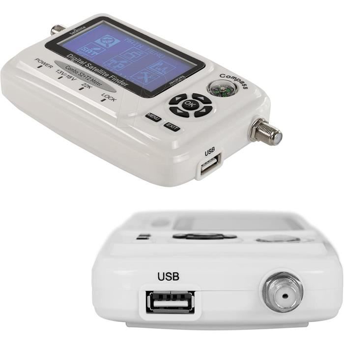 SF-550 Pointeur Satellite DVB-S2 avec Ecran LED idéal Pointage ASTRA ...