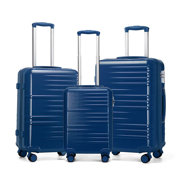 British Traveller Set de 3 Valises Rigide Trolley Bagages (54/64/74cm ...