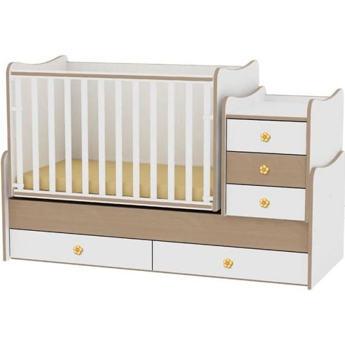LORELLI MAXI PLUS 3en1 - Lit bébé évolutif - Dimensions 167x72x105 cm ...