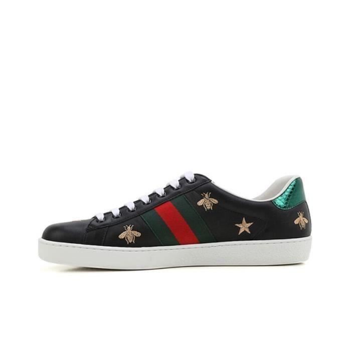Basket Gucci Abeille Noir Femme Homme Chaussure Sneaker Pas Cher noir ...