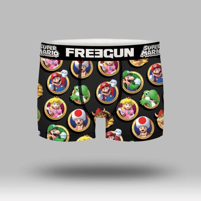 Boxer Homme Super Mario Bros 2 - FG/SMB2/1/BM/FACE/03 Noir - Cdiscount ...
