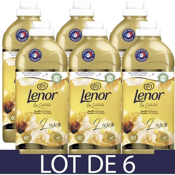 LENOR Adoucissant Souffle Précieux - 60 Lavages - 1.38L - Lot de 6 ...