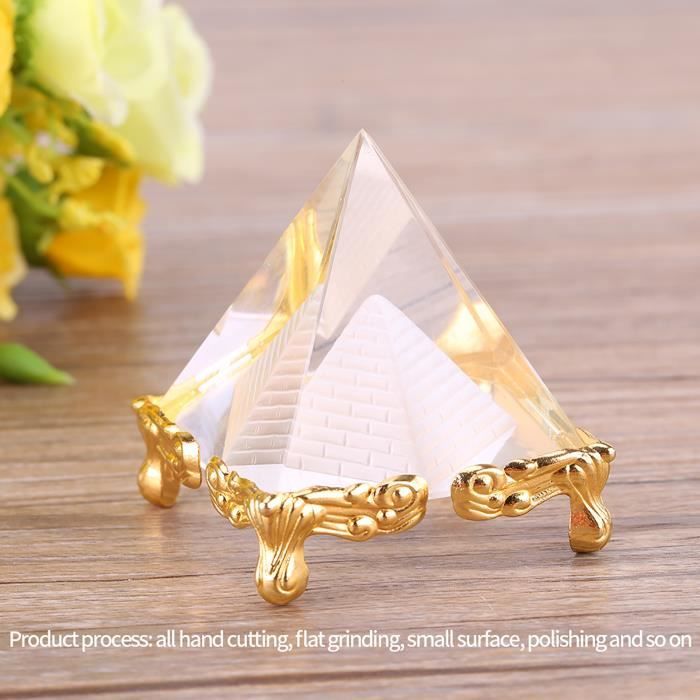 Qiilu Pyramide de cristal d’Egypte Pyramide de cristal, Ornement de ...