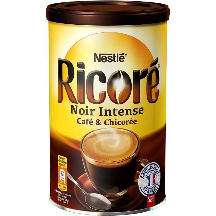 LOT DE 8 - RICORE Noir Intense - Substitut de Café - Boîte de 240 g ...