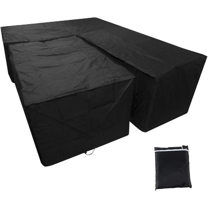 Housse Canapé d'angle de Jardin Imperméable Bâche de Protection Salon ...