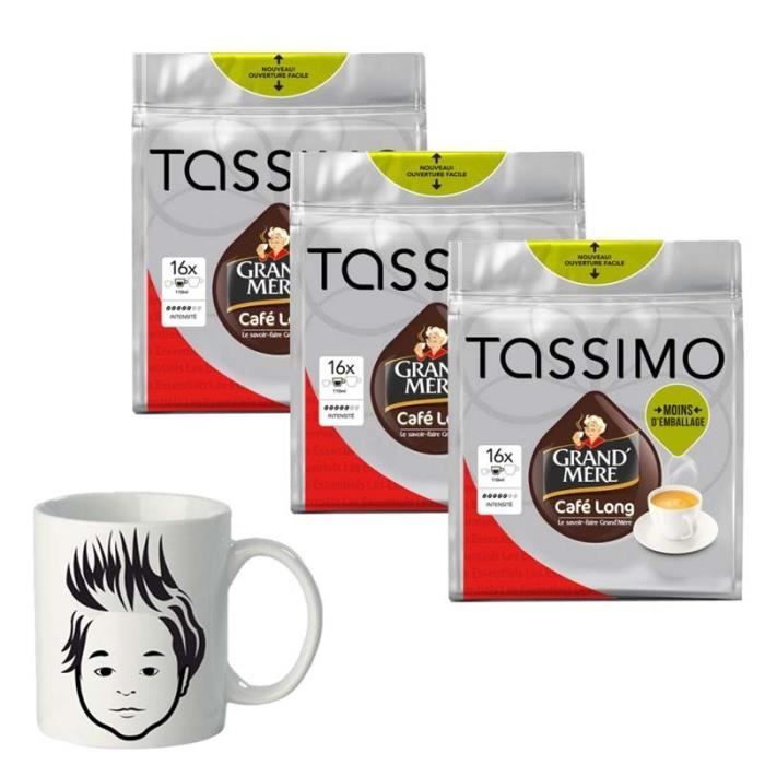 3 Tassimo Grand Mère Café long + Mug - Cdiscount Au quotidien