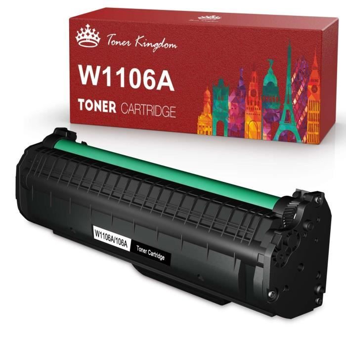 1x Cartouche de Toner Compatibles pour HP 106A W1106A pour Laser 107w 107a 107r MFP 135wg 135a ...