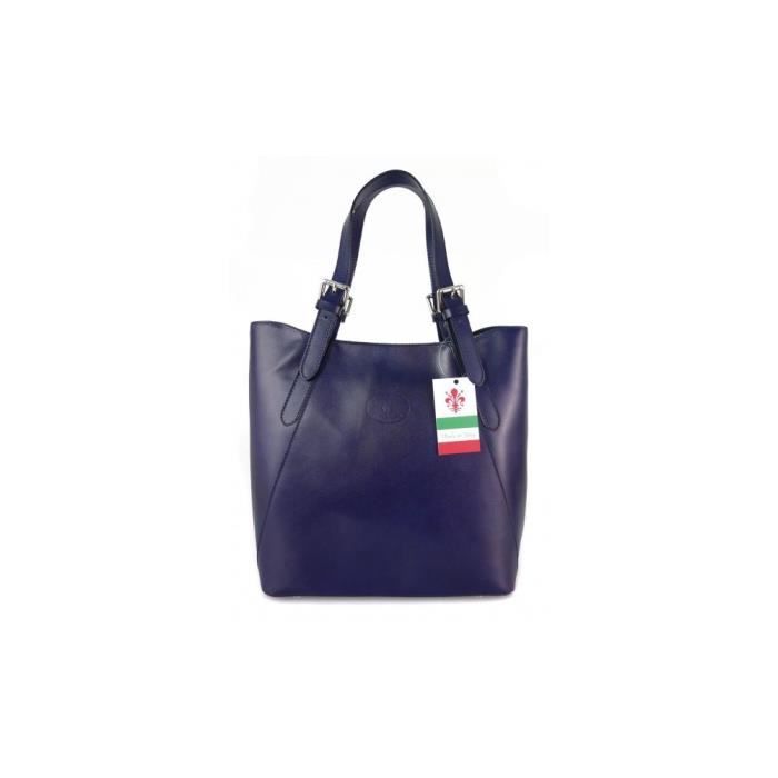 Sac VERA PELLE V77BS Bleu marine - Femme/Adulte - Cdiscount Jardin