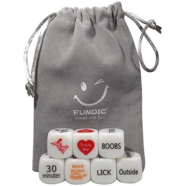 Jeu De Des 7pcs 1 Bag Dés érotiques Amusants En Acrylique 7 Pièces 1