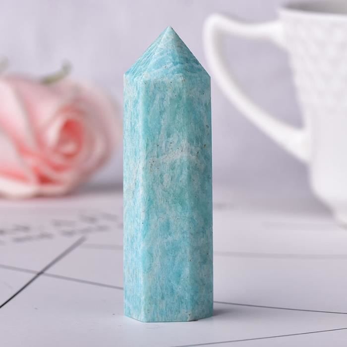 PIERRE VENDUE SEULE,Amazon Stone-70-80mm--Pierres Naturelles en Pointe ...